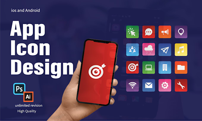 Design a clean, modern logo or app icon for ios and android by Nasreen ...