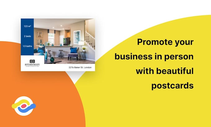 Create beautiful postcards for your business by Corbbingoldsmit | Fiverr