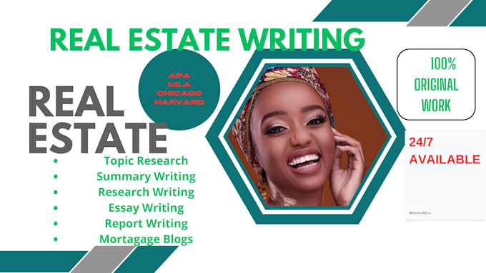 Write real estate articles and blogs by Winnieweru | Fiverr
