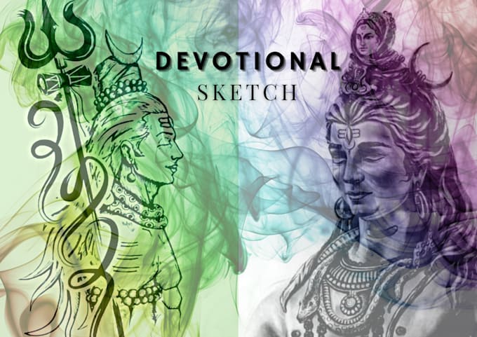 Do a pencil sketch of any devotional god by Karthikraj_007 | Fiverr