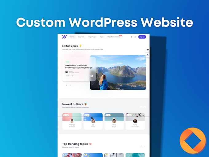 Create and design a modern wordpress website all in by Realgram | Fiverr