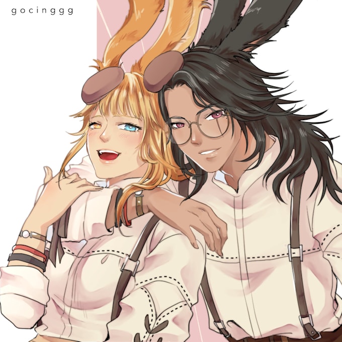 Draw your ffxiv character in my style by Doggozilla | Fiverr