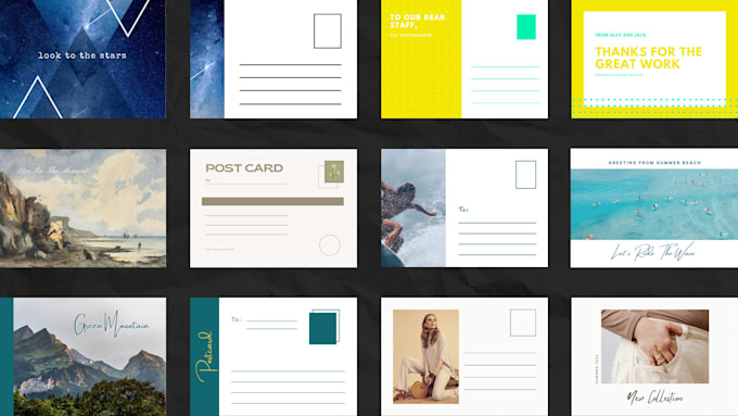 Design professional postcard, greeting card, invitation card by ...