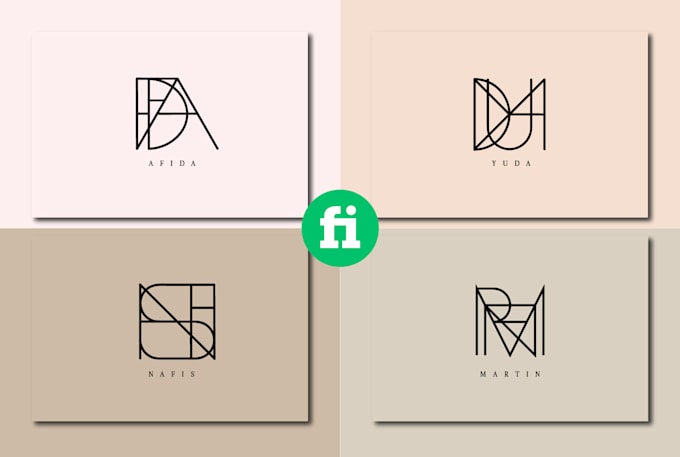 Design minimalist name logo by Angtambunan | Fiverr