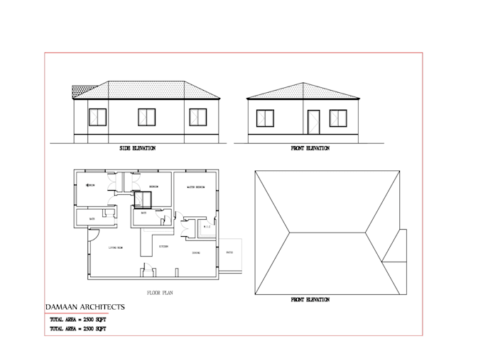 Complete architectural floor plan set by Drawwithismail | Fiverr