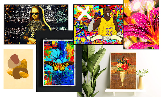 Create amazing canvas wall art designs and digital canvas by Taha ...