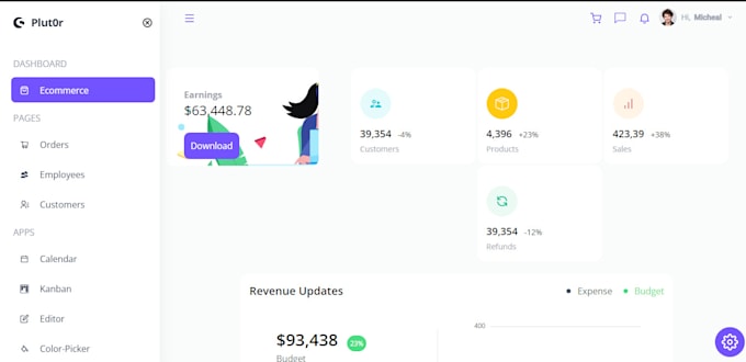 Build an admin dashboard for you by Plutor_tech | Fiverr