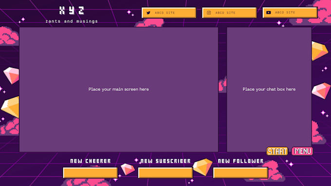 Create awesome stream overlay by Dhruvdugar765 | Fiverr
