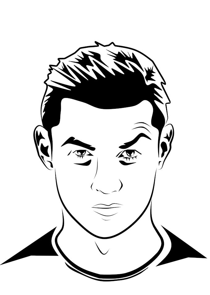 Make your face photo into line art by Ihsanuddin326 | Fiverr