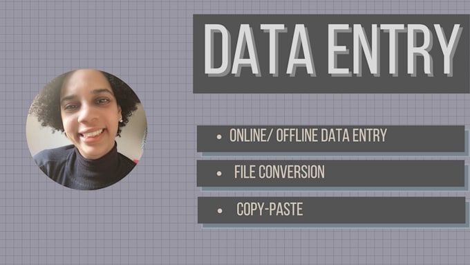 Do accurate data entry, file conversion, copy paste by Tatiana_cmb | Fiverr