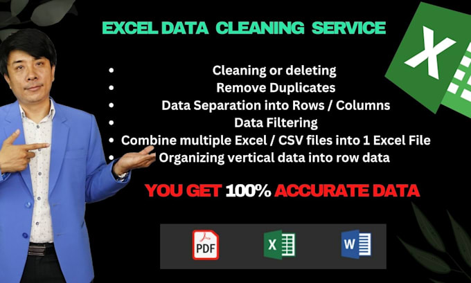Do Excel Data Cleaning Formatting Editing In 1 Hour By Biku06 Fiverr