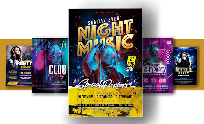 Professionally original world class invitation party flyer design by ...