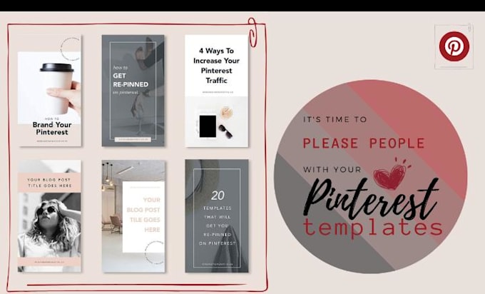 Create custom pinterest templates by Fareeha11222 | Fiverr
