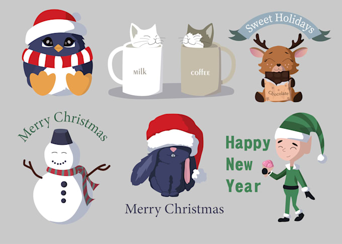 Draw stickers and print by Lelesia | Fiverr