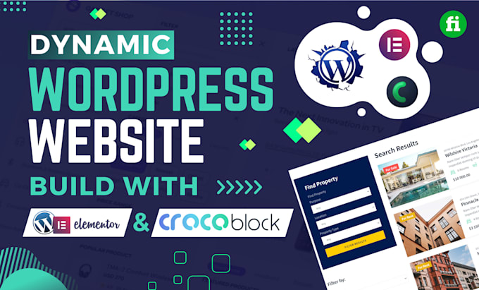 Build dynamic wordpress website with elementor pro and crocoblock by ...
