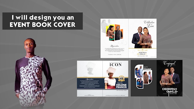 Design an event book cover or brochure by Victoryjeff | Fiverr