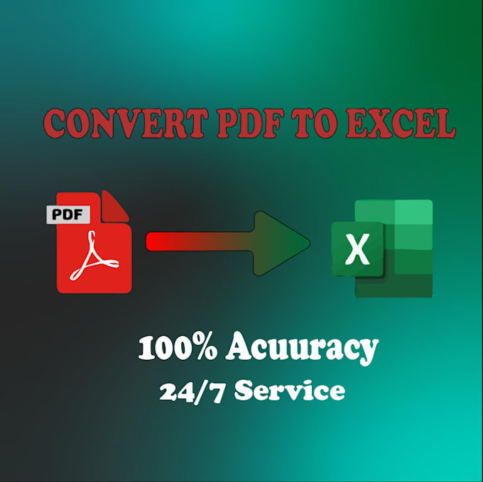 Convert pdf file to excel by Maryamsaleemsat | Fiverr Convert pdf file to excel by Maryamsaleemsat | Fiverr