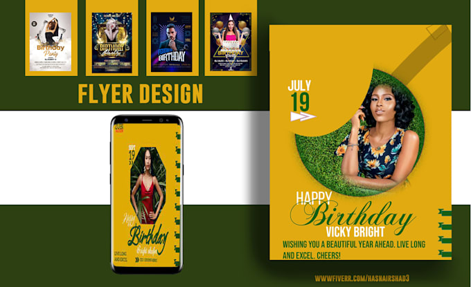 Design a birthday flyer professionally kid concert amazing unique by ...