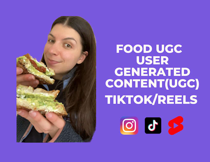 Create food ugc video content for tiktok, ig reels, and ads by Olissocial | Fiverr