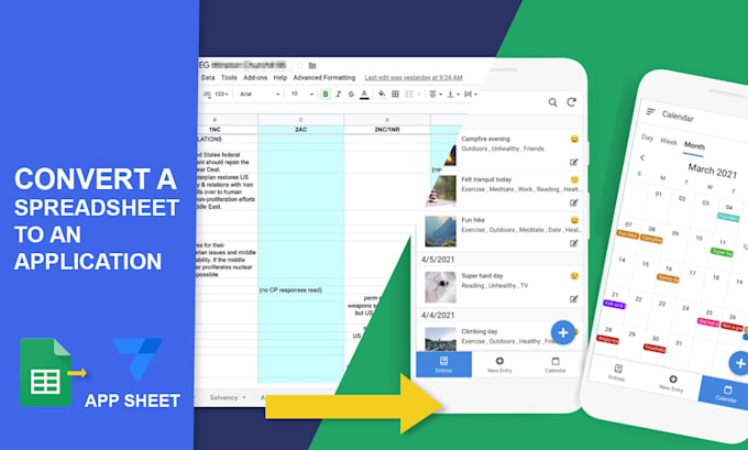 Convert your spreadsheet into an application with appsheet by Floeflo | Fiverr