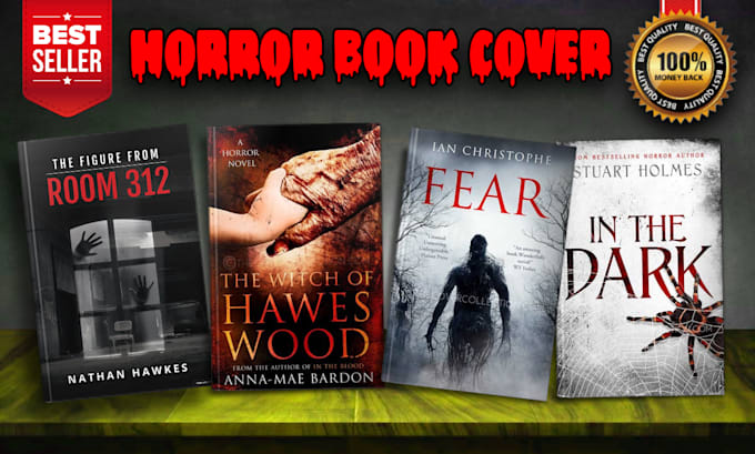 Create professional horror book cover with free 3d mockup by Designer ...
