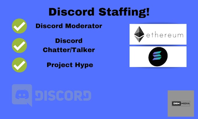 Be a discord moderator in your server by Drmmedia5 | Fiverr