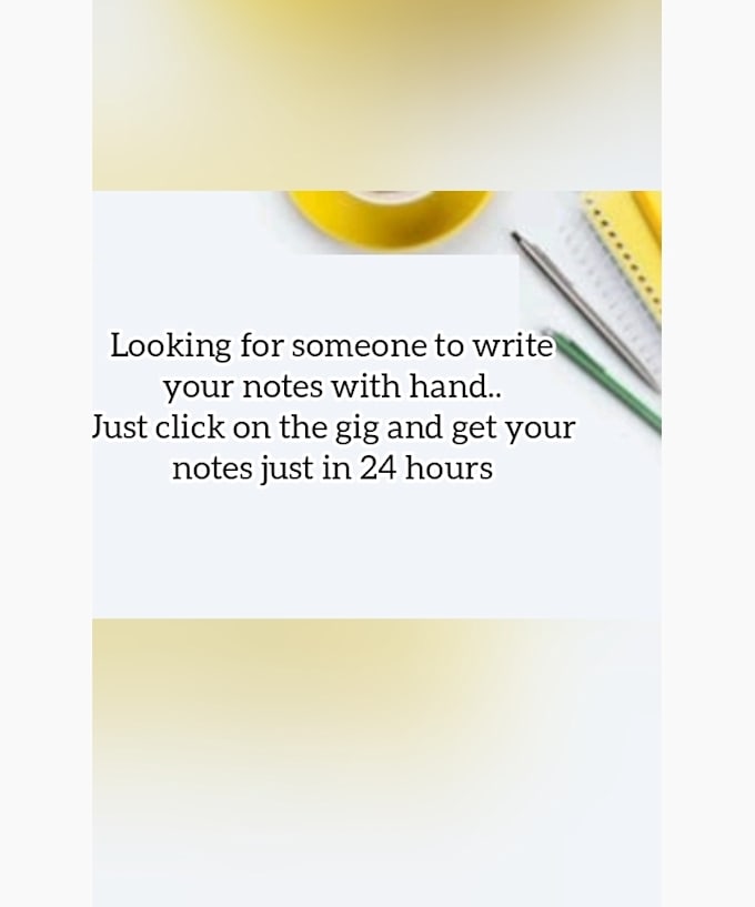 Provide you with the handwritten notes in a very neat and stylish ...