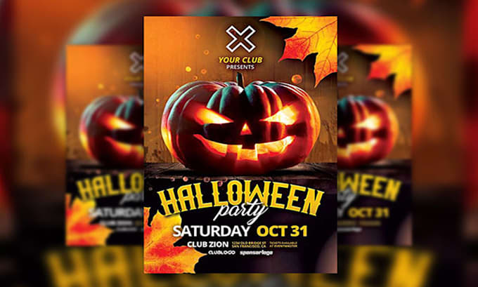 Design halloween ,party,club,event flyer in 8 hours by Areej_hussain99 ...