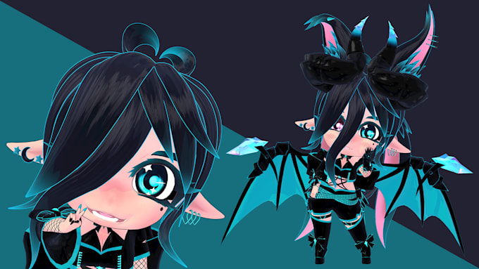Model your unique 3d vtuber design by Exarky | Fiverr