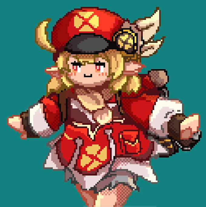 Create custom pixel art characters and object by Kroberooster | Fiverr