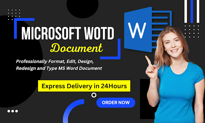 Format, design and type microsoft word document by Saradesign93 | Fiverr