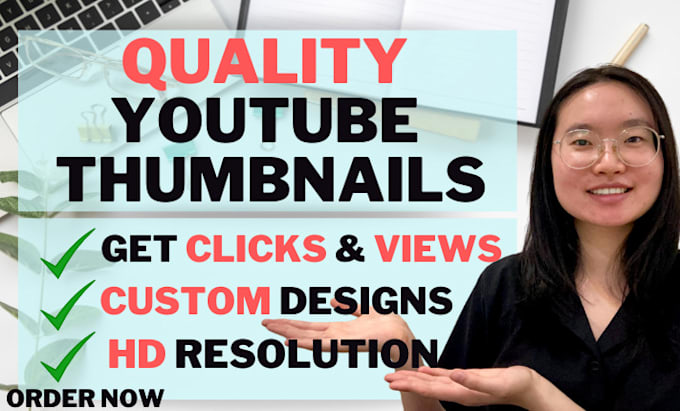Design a unique and eye catching youtube thumbnail by Lizablue | Fiverr