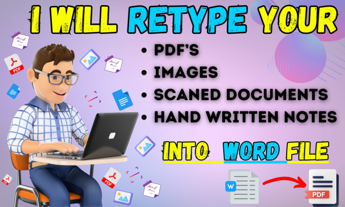 Do copy paste jobs and retype scanned documents into ms word by ... Do copy paste jobs and retype scanned documents into ms word by ...