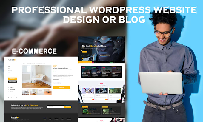 Create a clean and modern wordpress website with dark mode by Arunaabeysingha | Fiverr