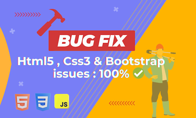 Fix your html css js and bootstrap issues and bugs by Badol_dev | Fiverr Fix your html css js and bootstrap issues and bugs by Badol_dev | Fiverr