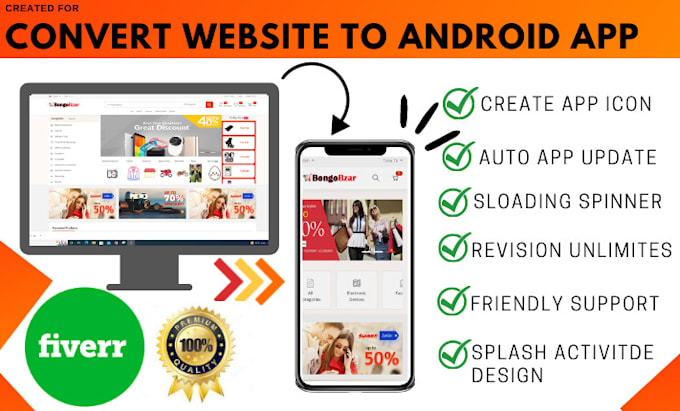 Do convert any website into an android app within 24 hours by Sagorkhan120 | Fiverr