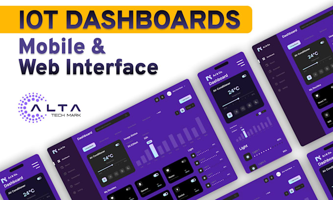 Build scalable and customizable iot dashboard by Shamoilkazmi | Fiverr