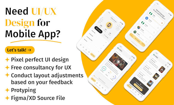 Design affordable custom mobile app ui ux screens for android and ios ...