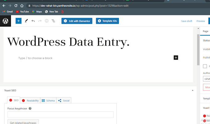Be wordpress data entry and ms excel by Faruk1286 | Fiverr