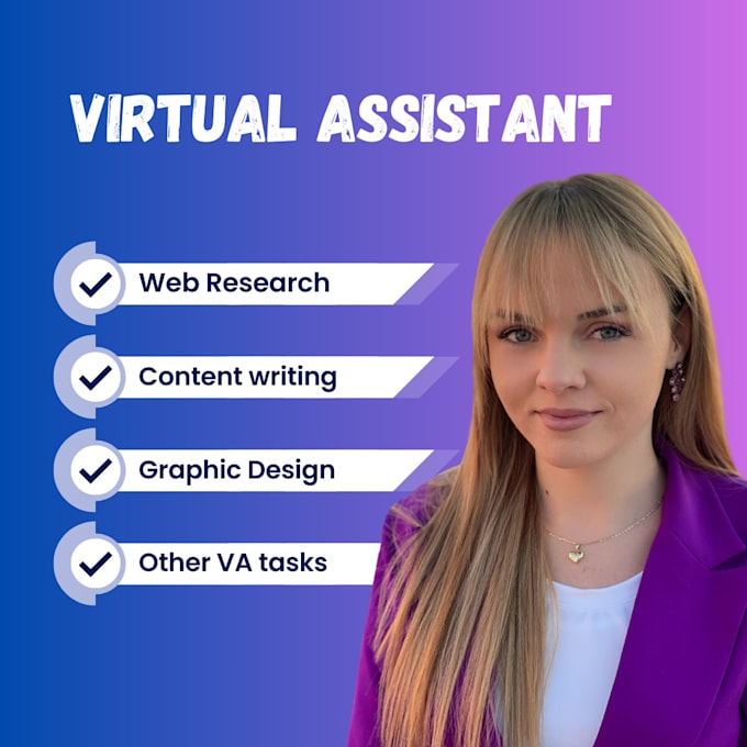 Be your professional virtual assistant by Riksenaaa | Fiverr
