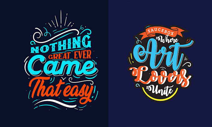 Design custom hand lettering, script font logo, retro typography t ...
