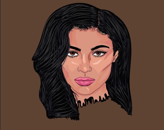 Draw a realistic face vector cartoon portrait of you by Marii_creation ...