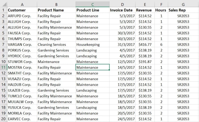 Clean your excel contact database by Badat_rajes | Fiverr