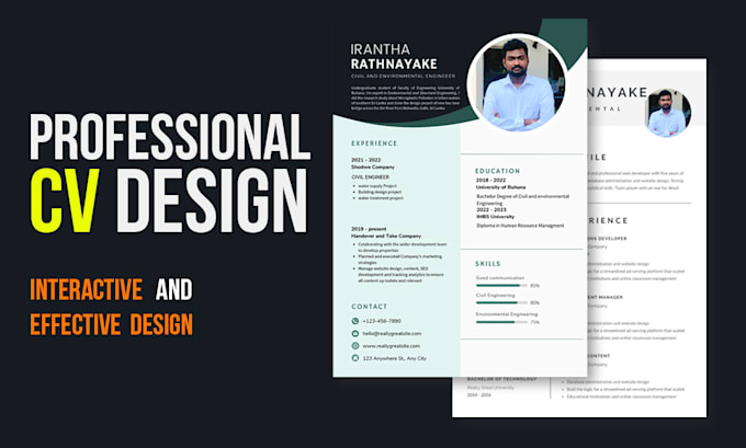 Design high quality cv templates and cover letters with professional ...