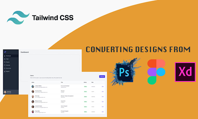 Use tailwindcss to convert figma, psd, and xd to html by Siavashmusic | Fiverr