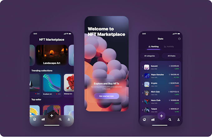 Do mobile apps ui ux for android and ios using figma by Ishfaqueislam ...