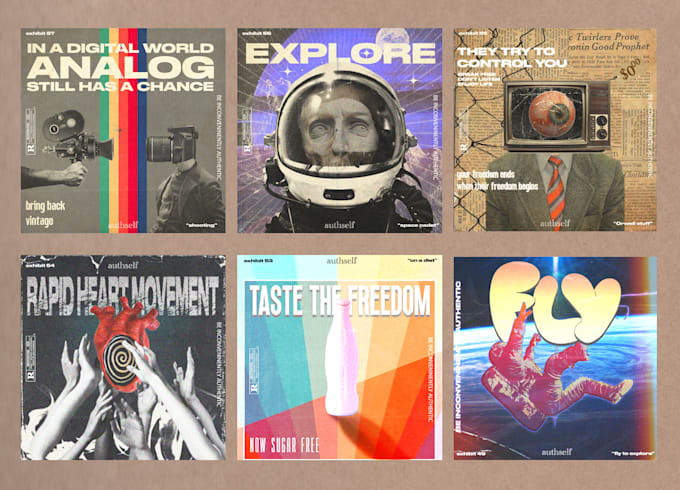 Design vintage, retro, modern art posters for anything by Authself | Fiverr
