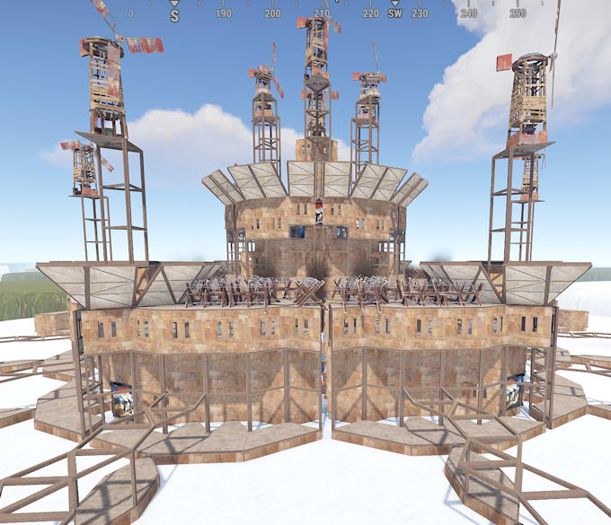 Design a rust base of your choosing from solo to zerg bases by Auguhelt | Fiverr