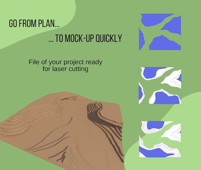 Do multilayer file of your terrain model for laser cutting despiece de ...