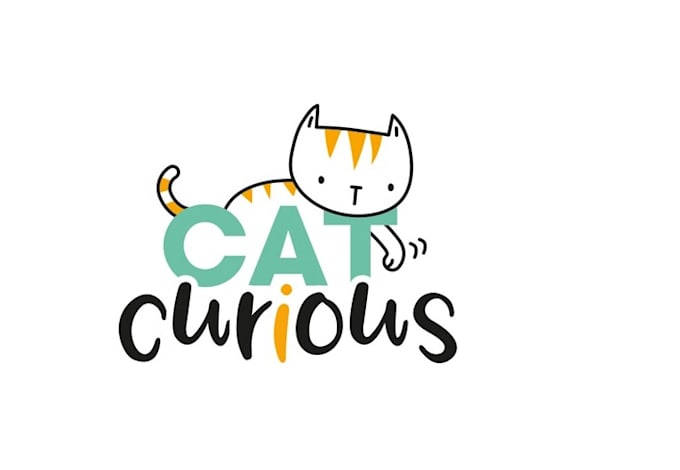 Do a high resolution funny cat logo for your company with express ...